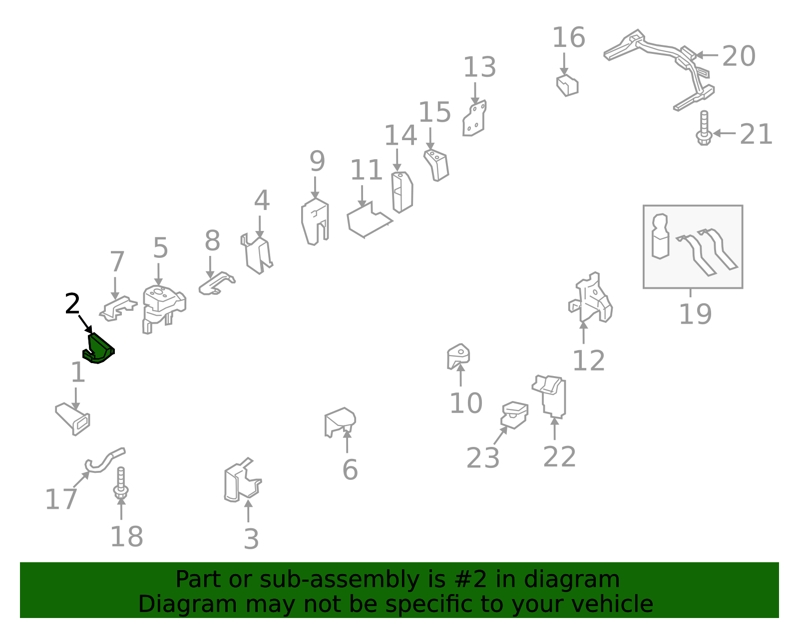 2016-2024 Nissan TITAN XD Mount Bracket E0430-EZ1AA | Nissan Parts Central