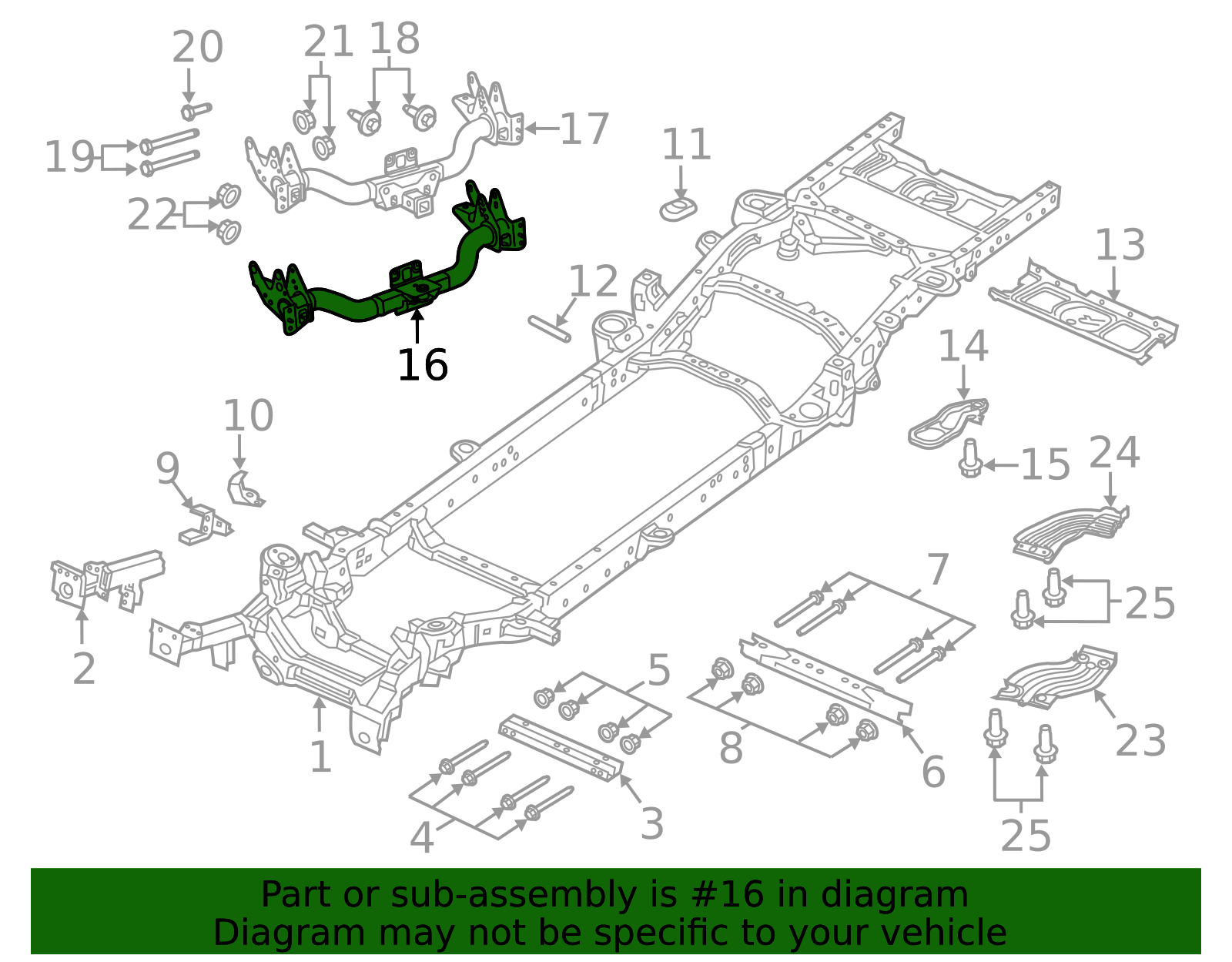 2019-2024 Ram 1500 Trailer Hitch 68265142AD | Mopar Parts Canada