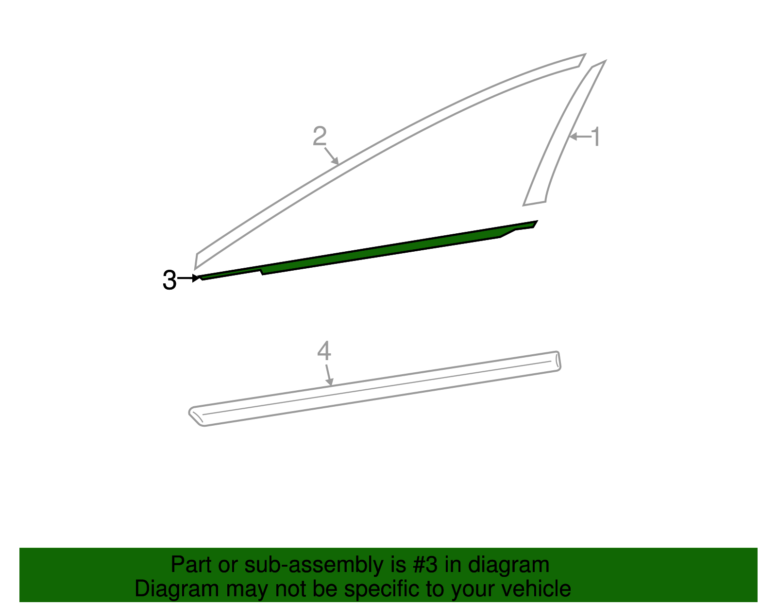 80820-3TA0A - High-Quality Door Belt Molding for 2013-2018 Nissan ...