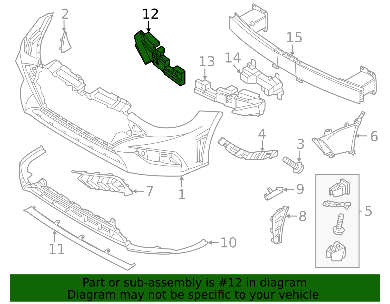2021-2022 Hyundai Sonata Energy Absorber 86524-L0300 | QuirkParts