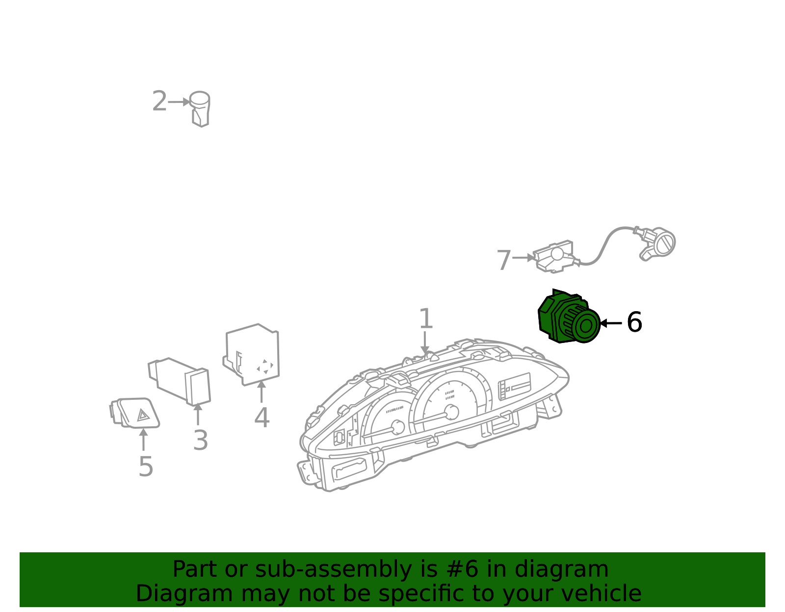 2007-2008 Toyota Yaris 2007-2008 Toyota Yaris - Temp Switch 55902-52070 ...