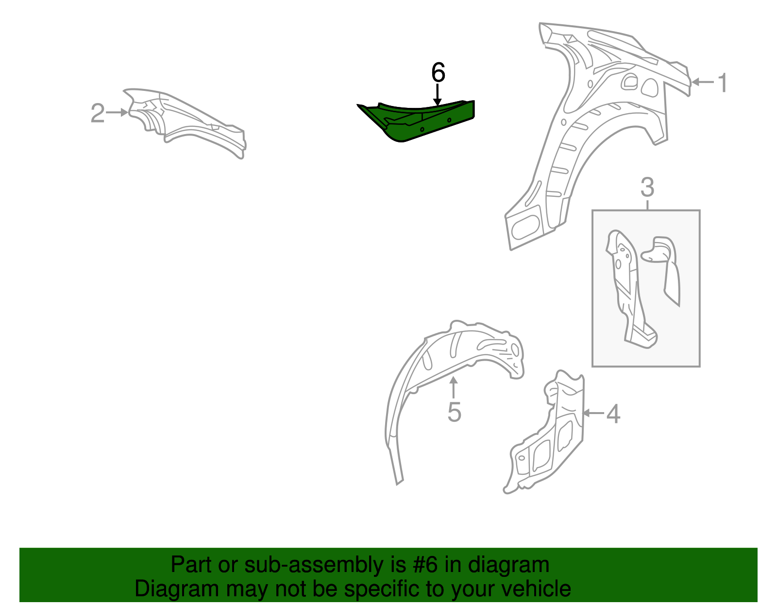 2014-2017 Chevrolet SS Passenger Side Body Side Outer Panel Rear ...