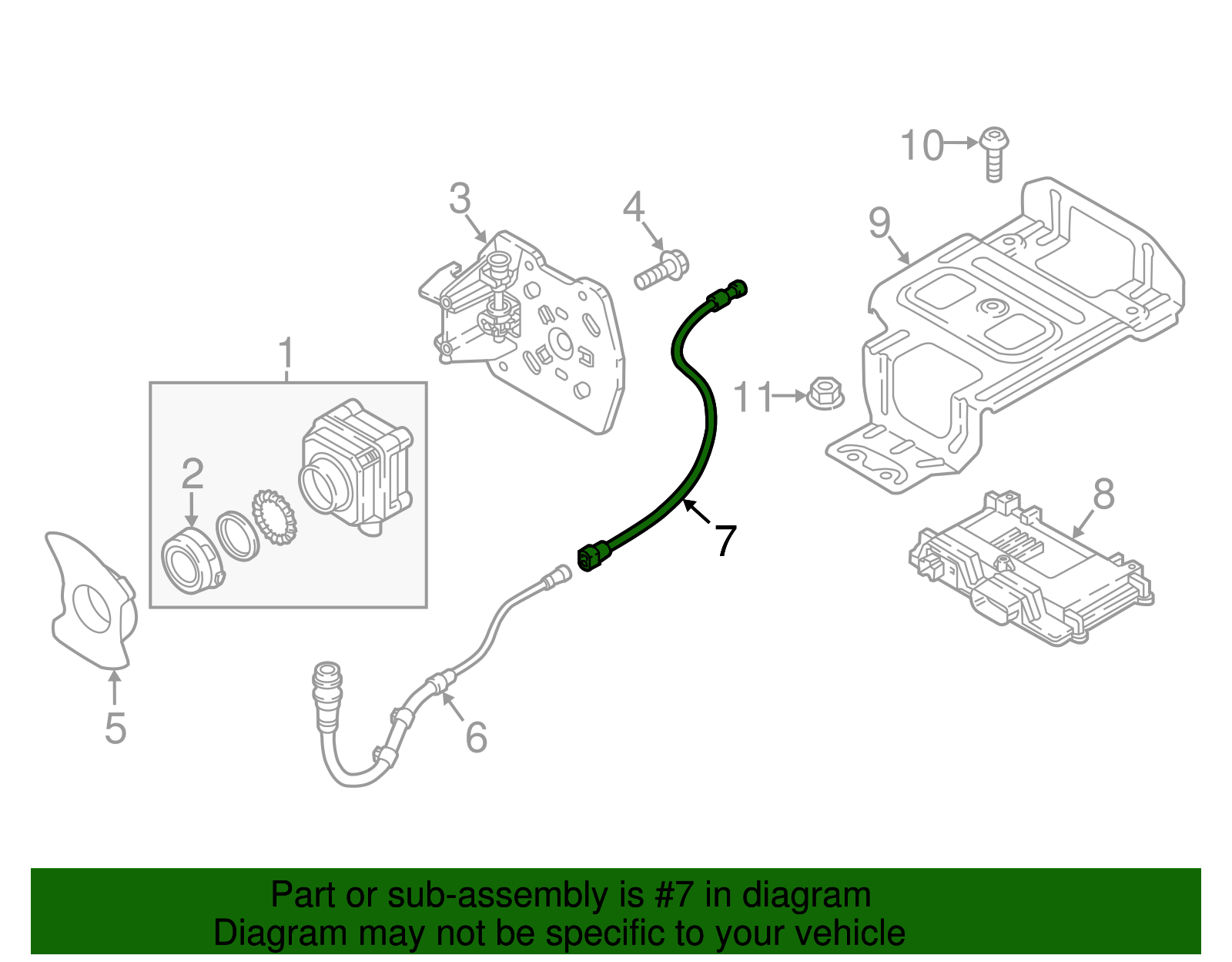 4H1-971-192-A - Night Vision Camera Connector 2015-2018 Audi | Audi OEM ...