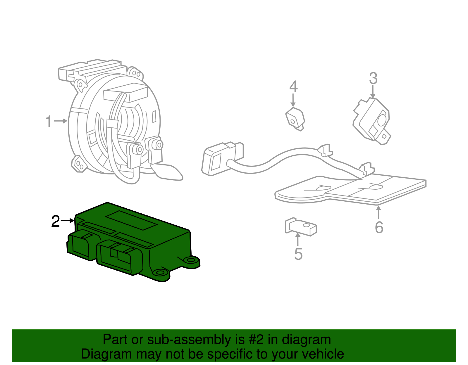 2014-2016 Chevrolet Corvette Restraints Control Module 13518046 | Shop ...