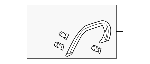 75087-0C010 - Wheel Opening Molding - 2000-2006 Toyota Tundra | Nucar ...
