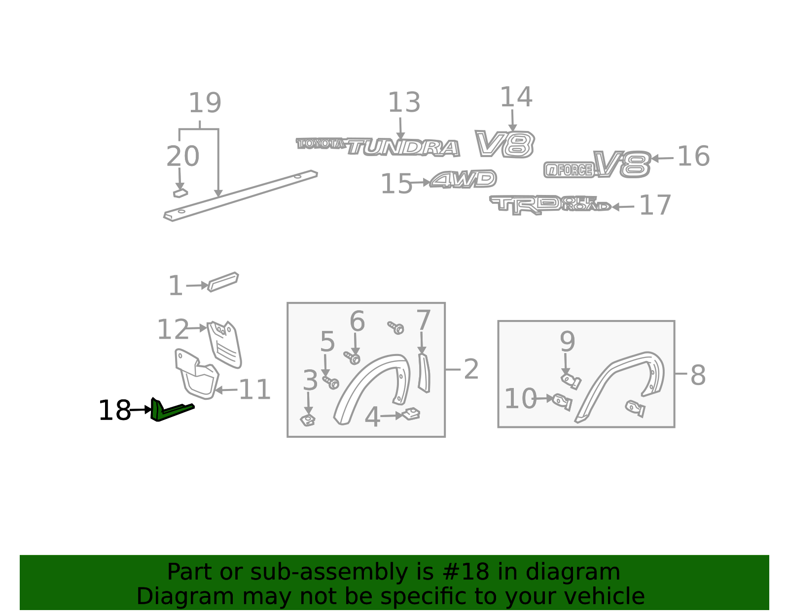 2000-2006 Toyota Tundra 2000-2006 Toyota Tundra - Molding 75631-0C010 ...