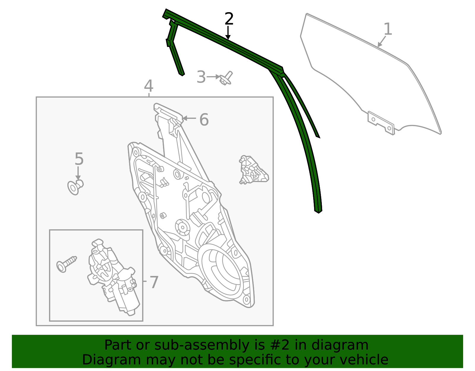Genuine OEM Ford Part - Run Channel PJ7Z-7825767-A | Genuine OEM Ford ...
