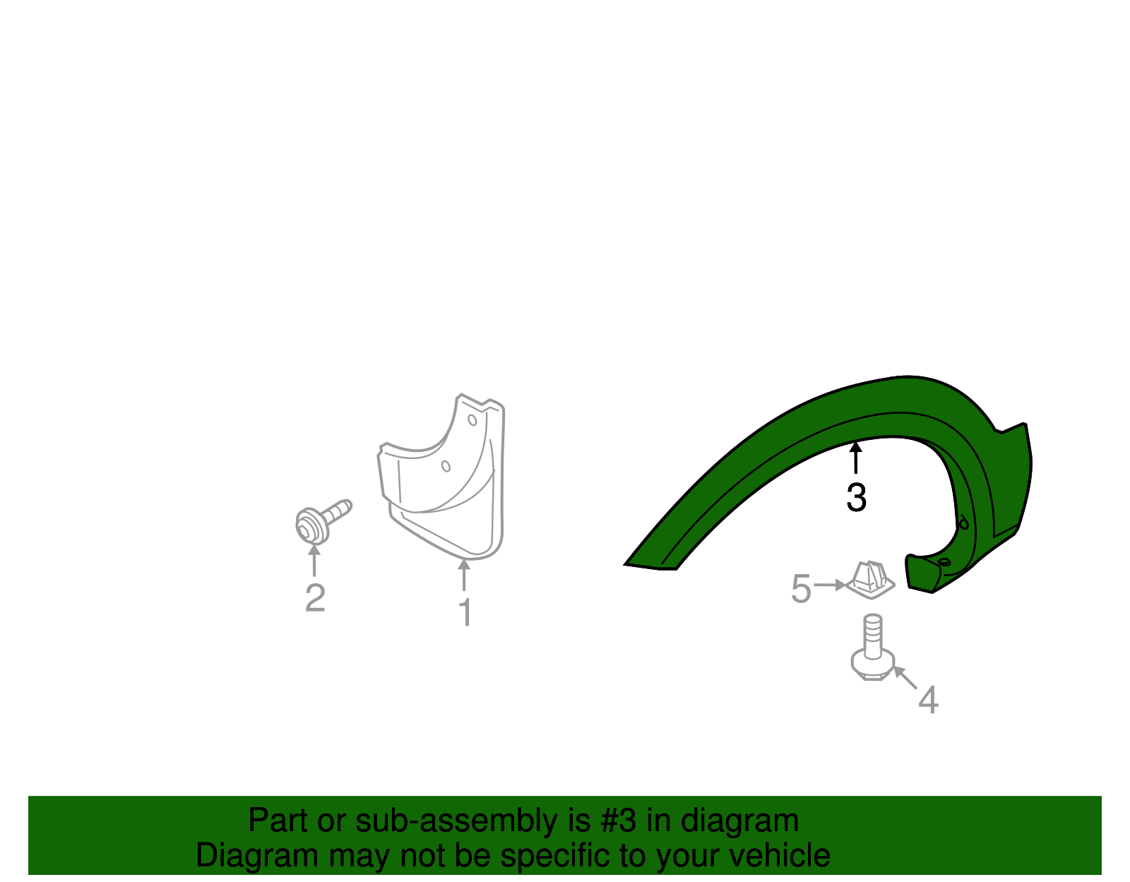 2009 Kia Borrego | Wheel Opening Molding | 87711-2J010 | Kia Auto Parts