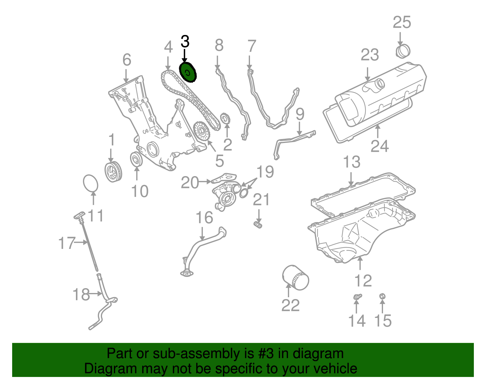 1991-2019 Ford | Camshaft Gear | F8AZ-6256-AA | Walls' Ford Parts