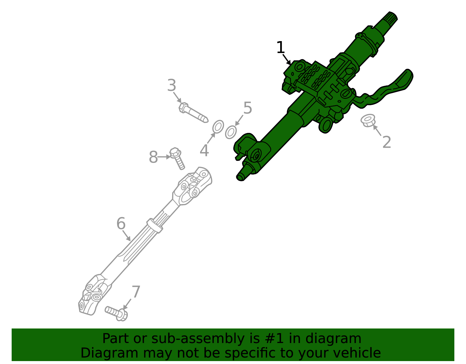 2016-2018 Kia Optima Steering Column 56310-D5700 | Kia Automotive Parts