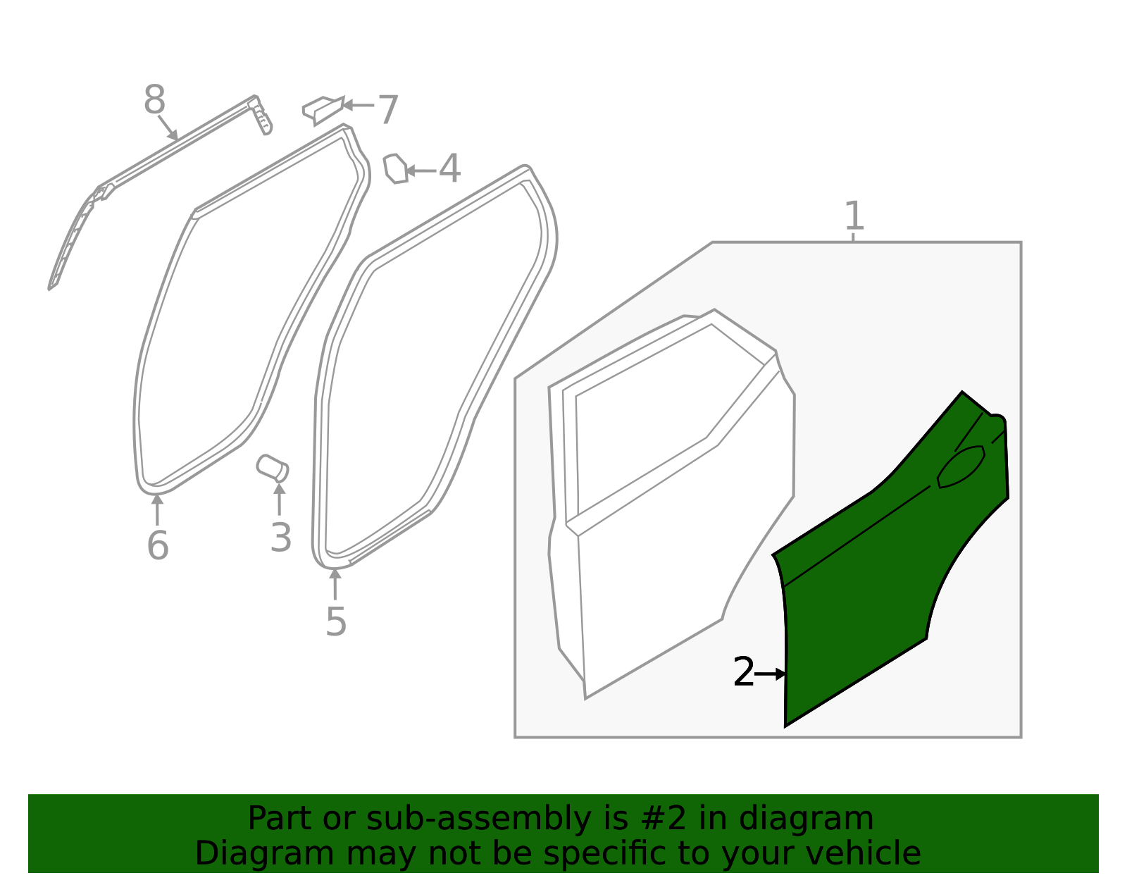 2013-2019 Hyundai Outer Panel 77121-B8000 | QuirkParts