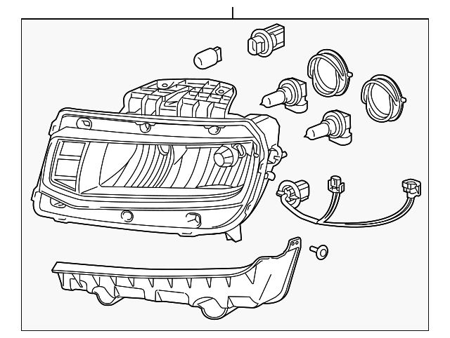 2014-2015 Chevrolet Camaro Headlamp 23398034 | Capital Chevy Parts
