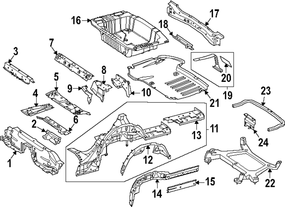 206-610-03-03 - Closure Panel 2022-2025 Mercedes-Benz | Mercedes-Benz ...
