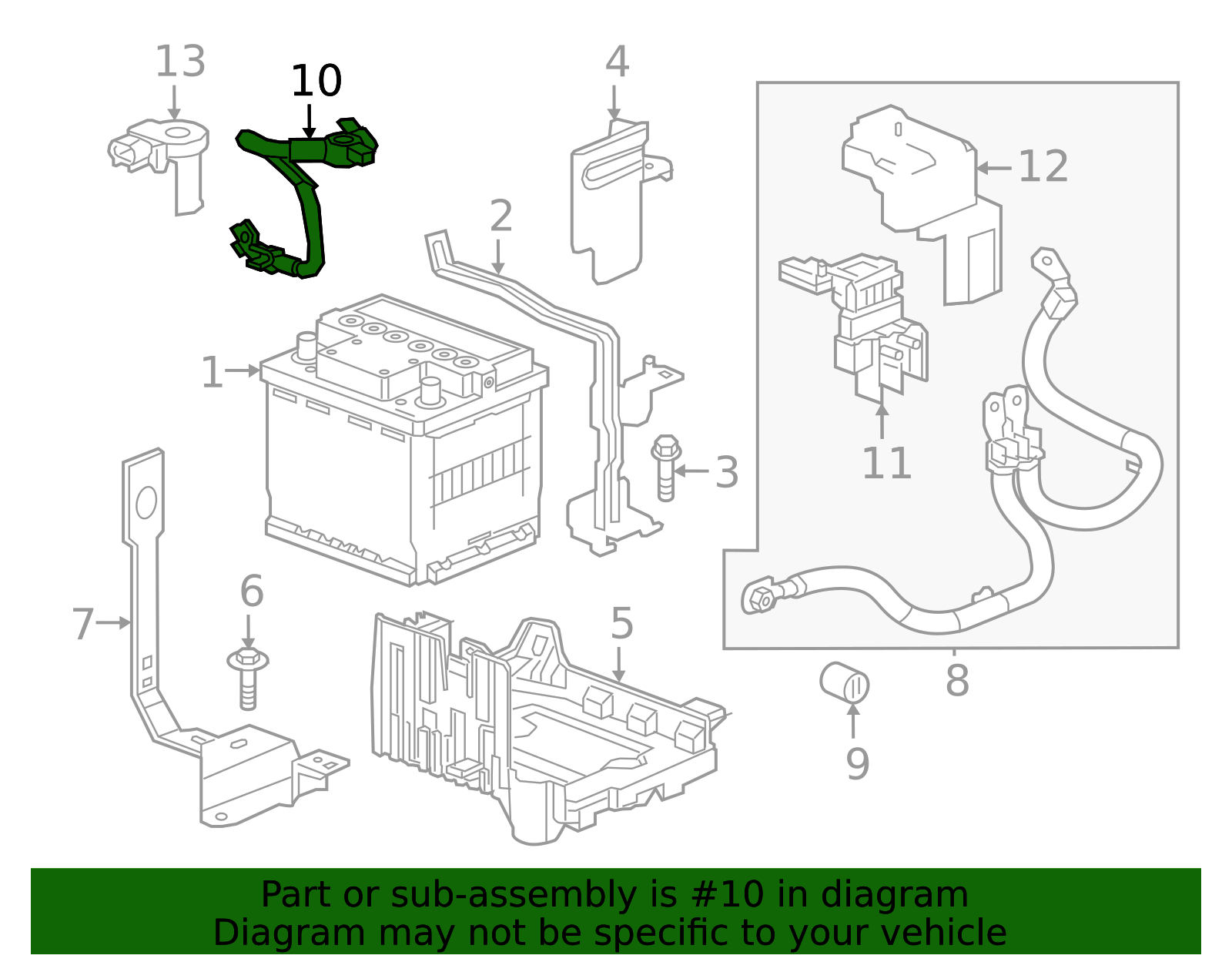 2017-2023 Chevrolet Battery Negative Cable 42520614 | Applegate ...