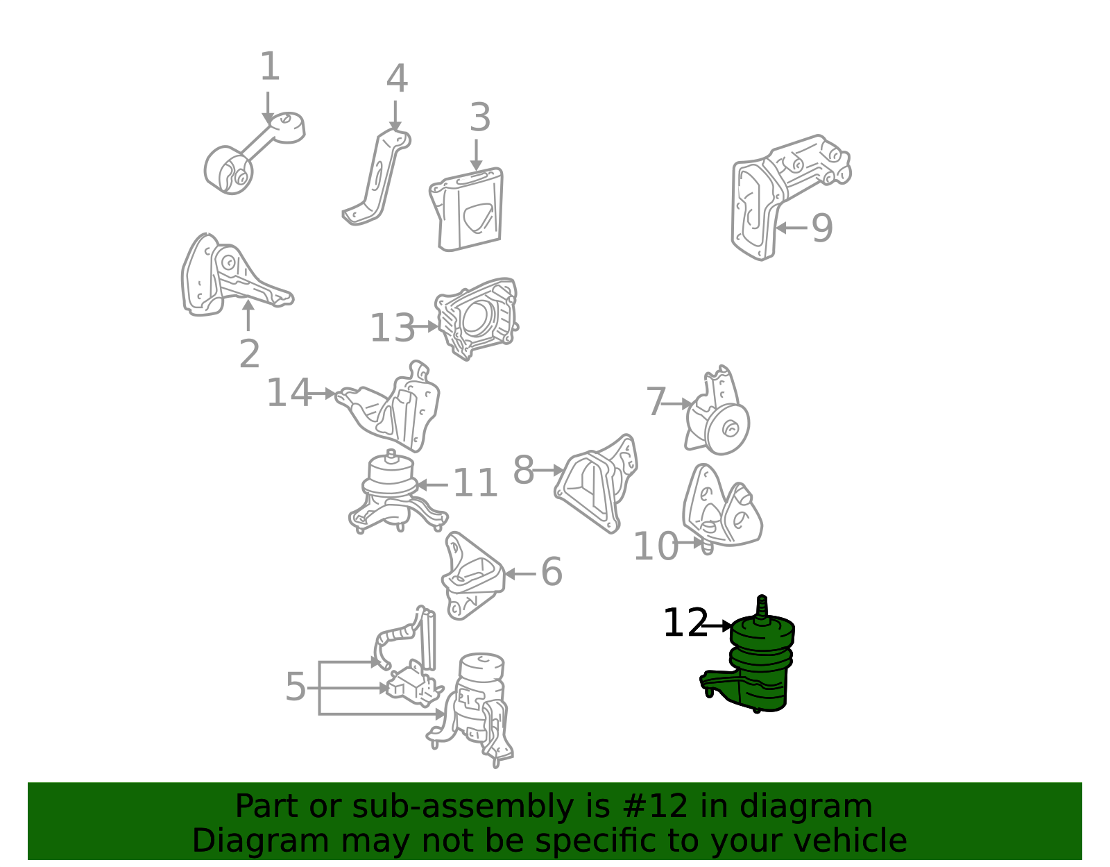 12372-20070 - Insulator 2001-2003 Toyota Highlander | Toyota San Diego ...
