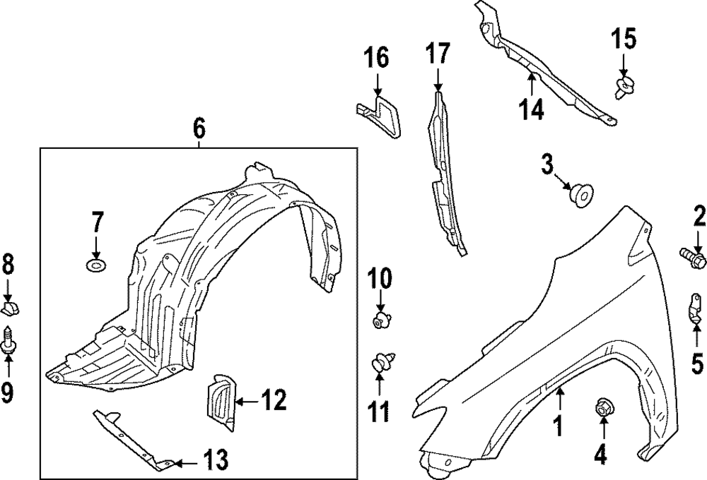 2022-2025 Subaru WRX | 2022-2024 Subaru WRX - Fender Ledge Cover ...