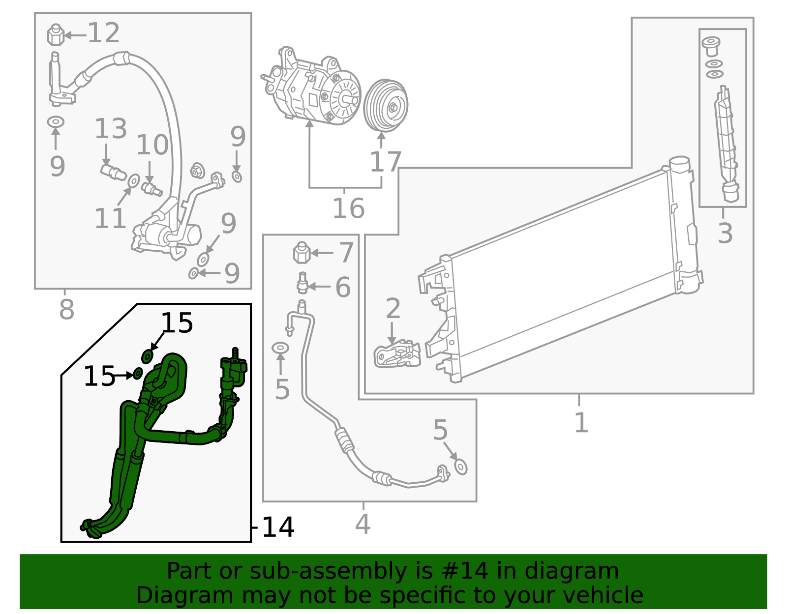 2021-2024 GM Suction & Discharge Hose Assembly 86807807 | Capital Chevy ...