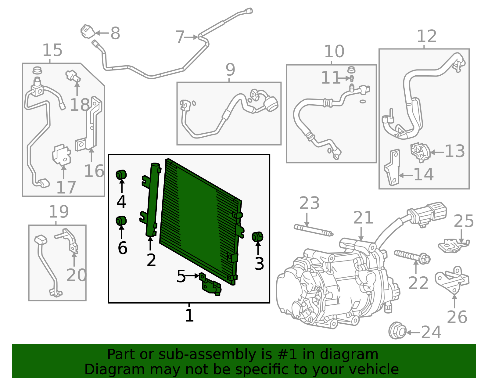 2024-2025 Toyota Tacoma Condenser Assembly 884A0-AK020 | Toyota Parts ...
