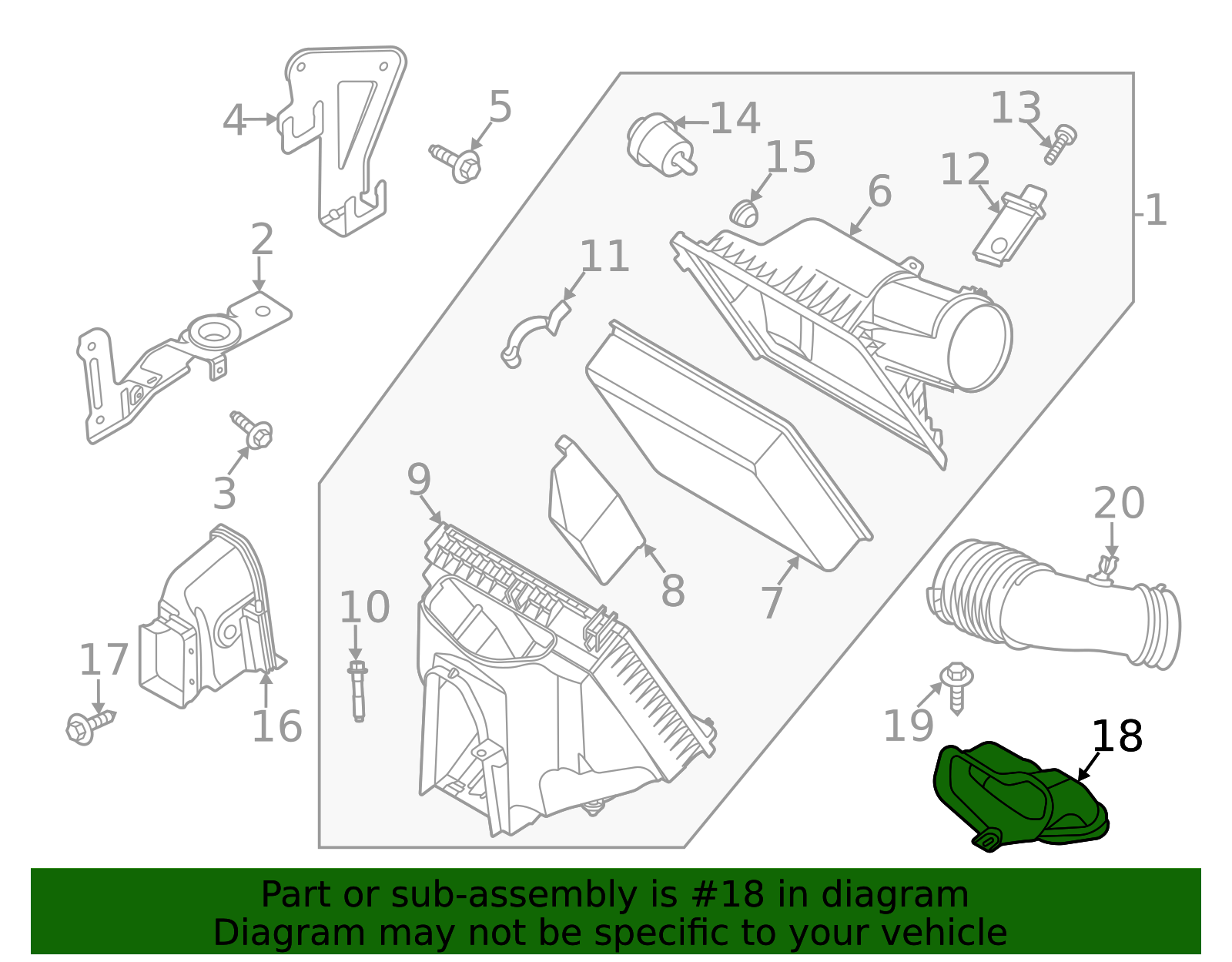 2020-2025 Ford | Air Inlet Tube | LC3Z-9C675-A | Walls' Ford Parts