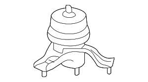 Genuine Toyota Engine Mount part# 12363-20130 for 2006-2007 Toyota ...