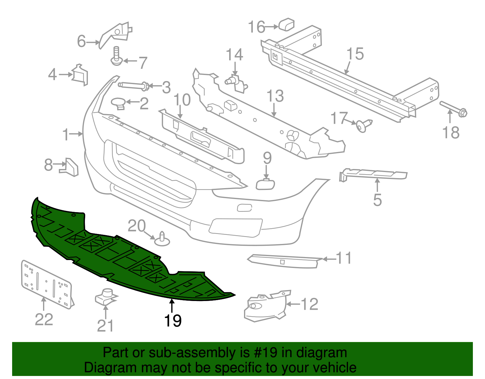 2016-2023 Jaguar XF Under-Body Shield T2H50956 | JaguarParts.com