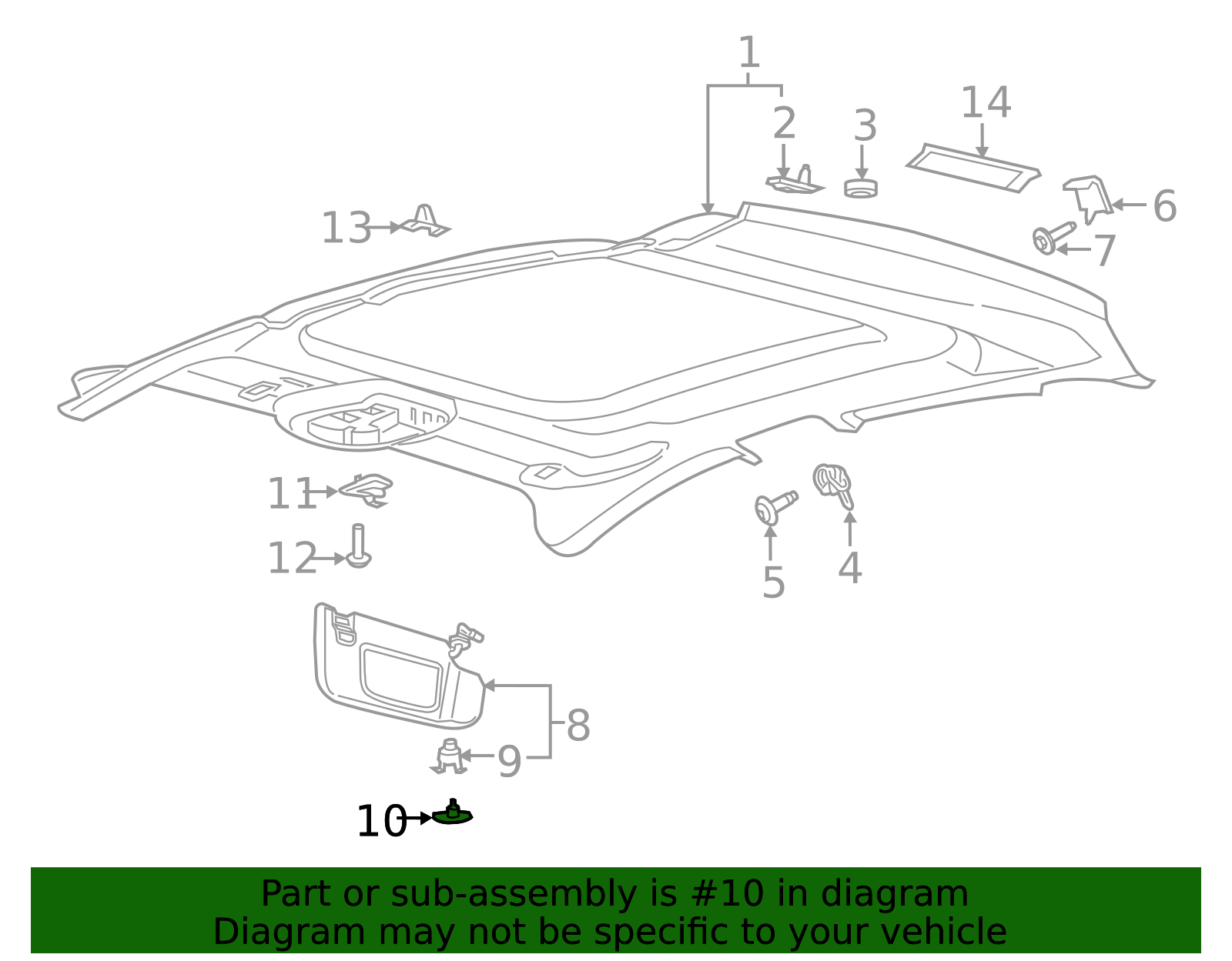 DS7Z-4273-AA - High-Quality Visor Cap for 2013-2024 Ford | AutoNation Parts