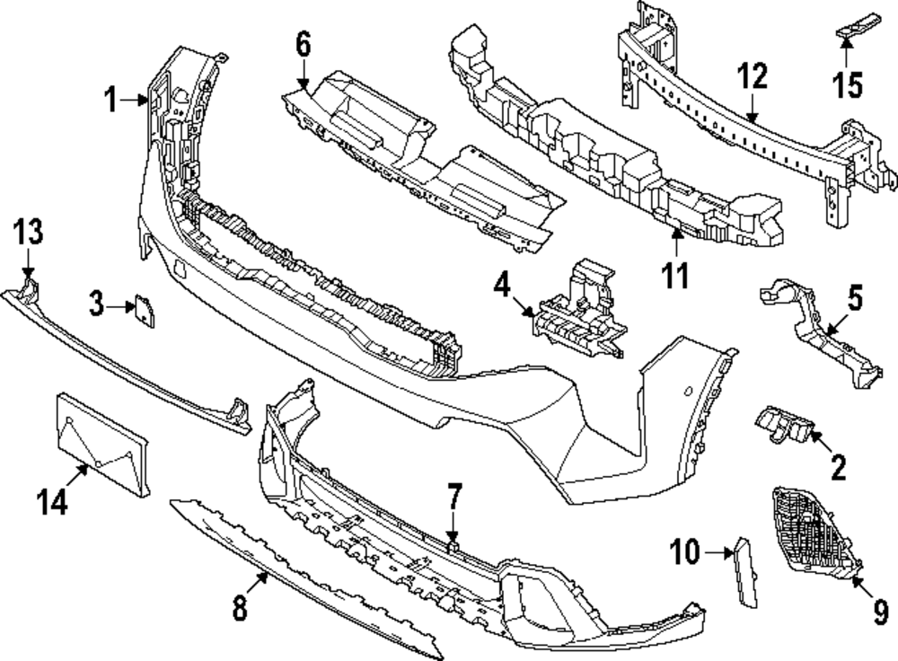 2025 Kia K4 Bumper Cover Reinforcement 86528-GG100 | TascaParts.com
