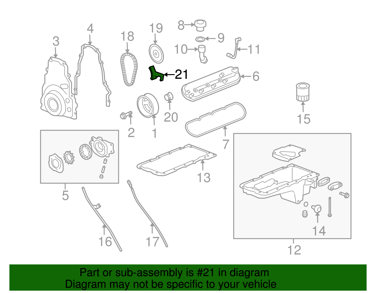 2007-2020 GM Timing Chain Tensioner Kit with Retainer and Bolt 12626407 ...
