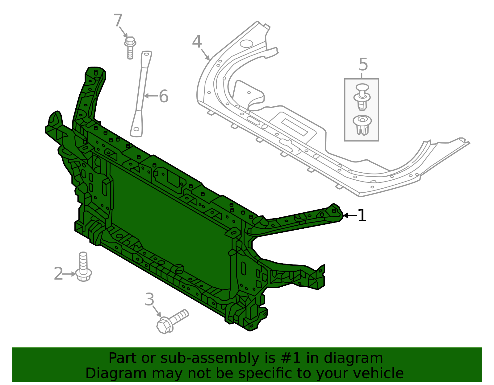 2015-2017 Hyundai Radiator Support 64101-B1000 | QuirkParts
