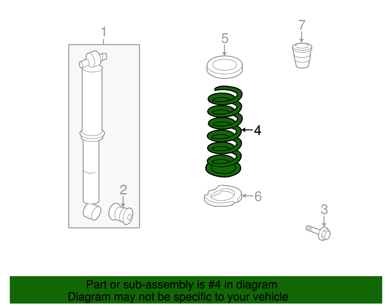 52441-SHJ-A01 - Spring Rear - 2005-2010 Honda Odyssey | Honda Car Parts ...