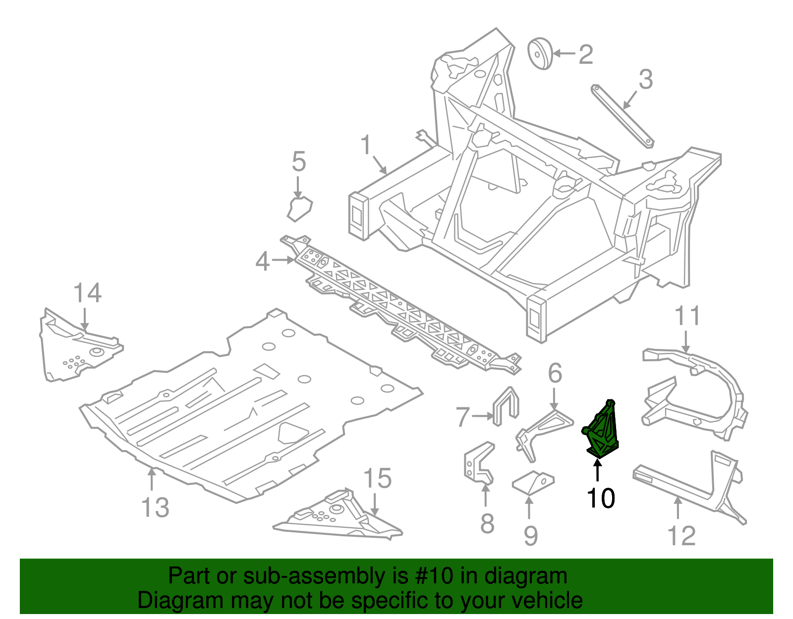 51-64-7-336-231 - Front Bracket - 2014-2017 2019 2020 BMW i8 | BMWPartsHub