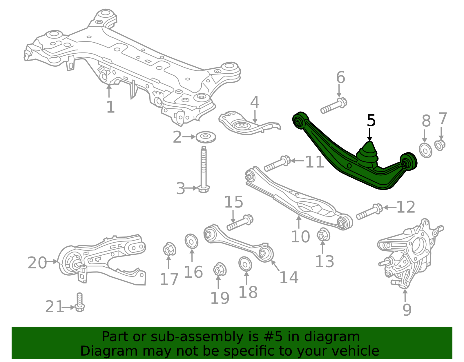 OEM 2018-2025 Honda Odyssey Upper Control Arm 52520-THR-A02 | Honda ...