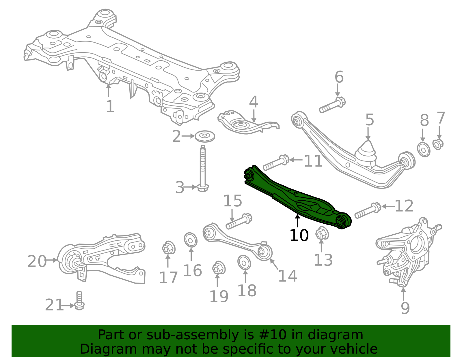 2018-2025 Honda Odyssey Lower Control Arm 52350-THR-A00 | OEM Parts Online