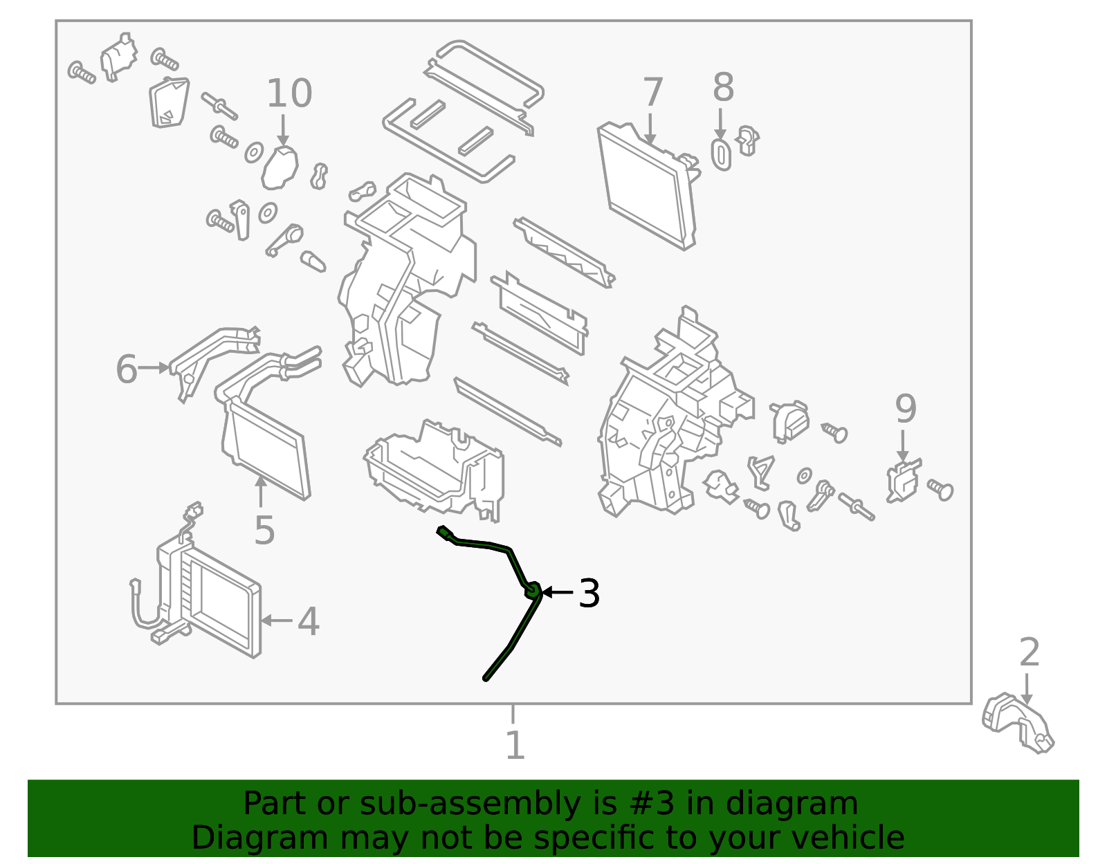 2019-2023 Hyundai Kona Electric Drain Hose 97239-K4000 | MotorMotor