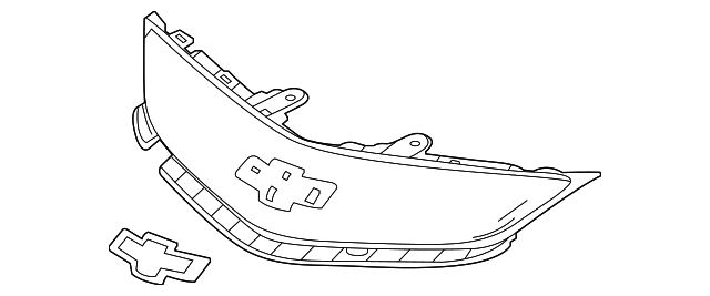 2017-2018 Chevrolet Bolt EV Front Upper Grille 42497949 | Capital Chevy ...