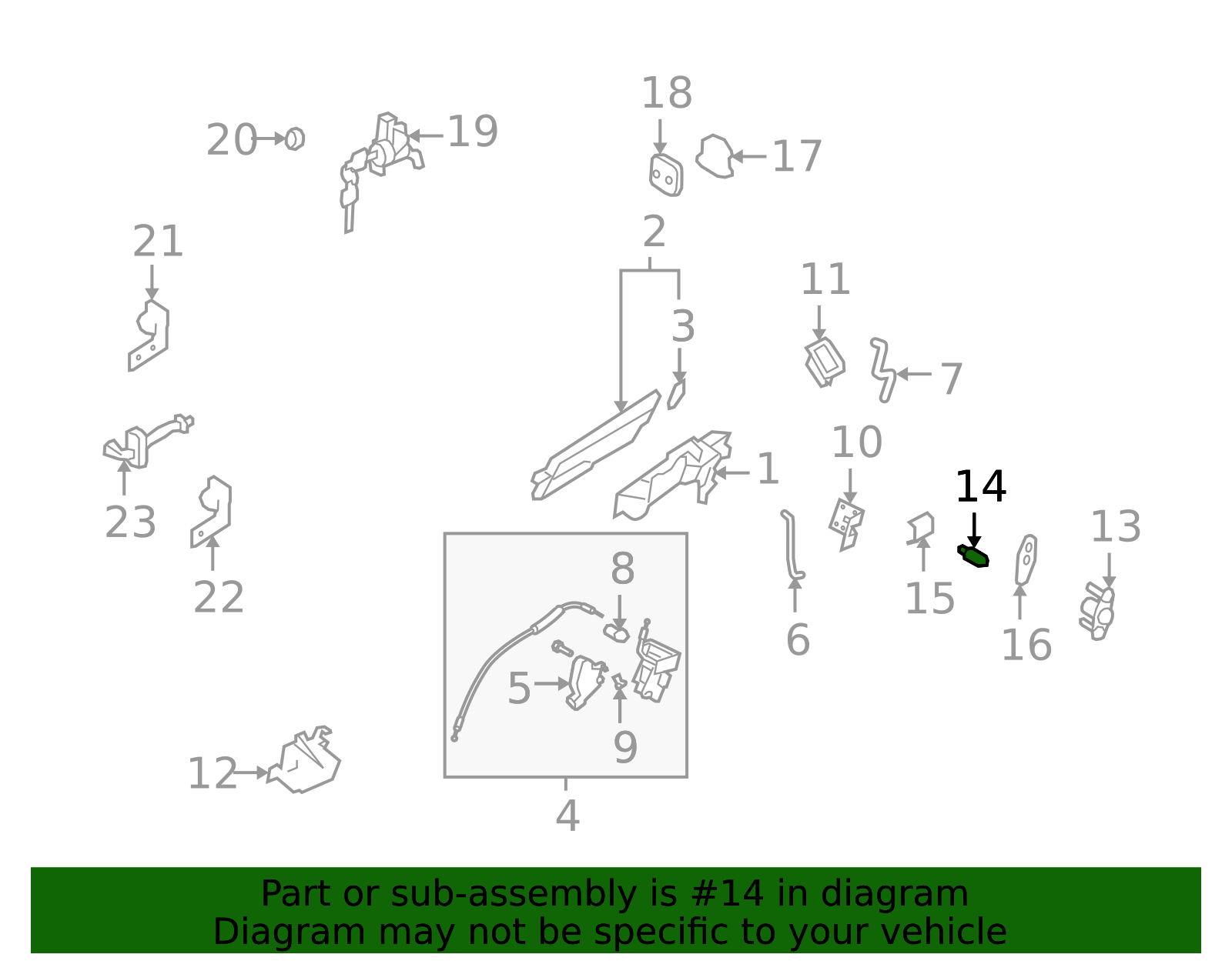 2009-2024 Nissan GT-R Dovetail Latch 80520-JF00A | Team Nissan Inc.