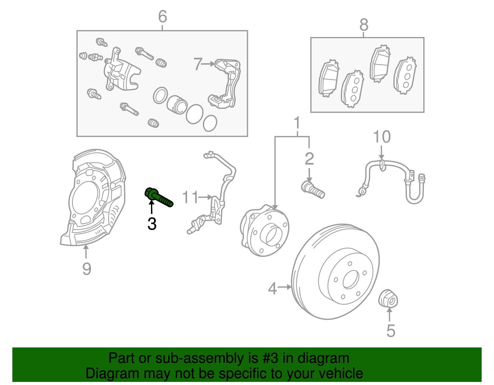 91552-L1050 - Mount Bolt 2010-2015 Toyota | Longo Toyota Parts