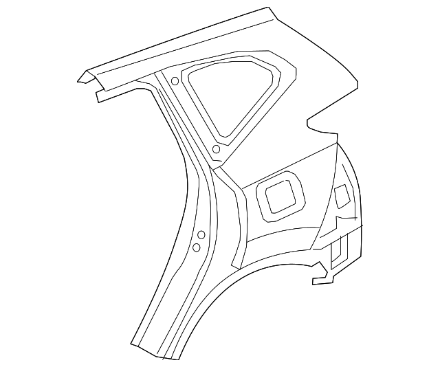 2017-2022 Honda CR-V Quarter Panel 04646-TLA-A11ZZ | Honda Factory Parts