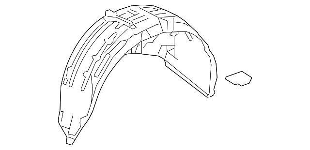 74590-TLA-A50 - 2017-2022 Honda CR-V - Fender Assembly L Rear (Inner ...
