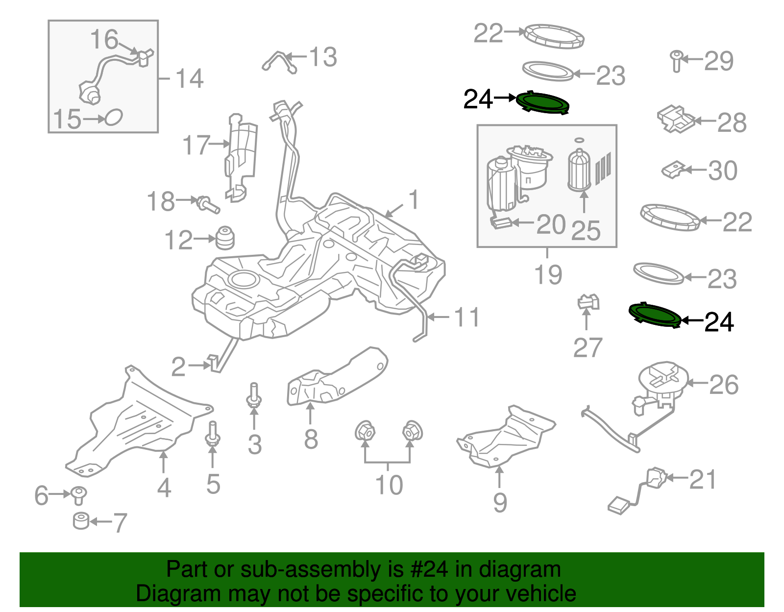 2005-2017 Audi Fuel Sender Unit Ring 4F0-201-921-A | OEM Parts Online