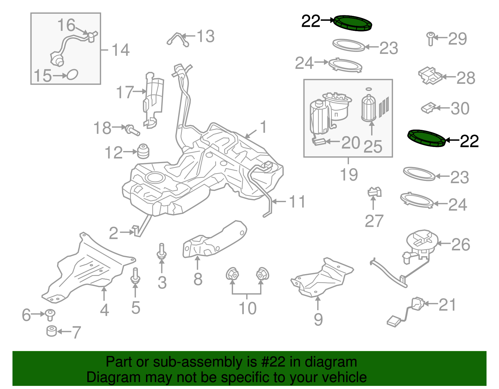 2005-2017 Audi Union Nut 4F0-201-375 | OEM Parts Online