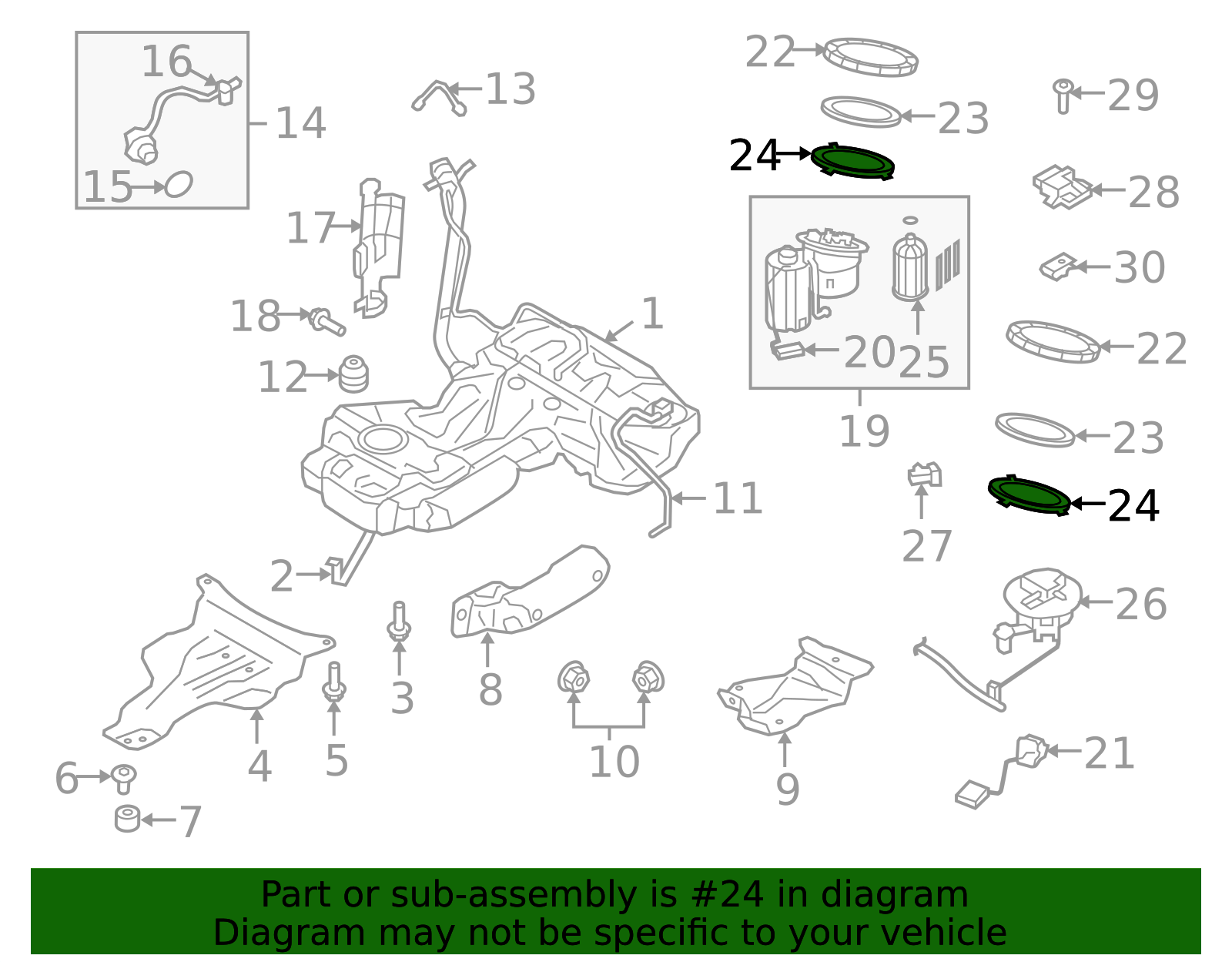 2005-2017 Audi Fuel Sender Unit Ring 4F0-201-921-A | Genuine Audi Parts