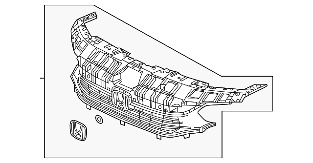 71150-T60-A00 - 2023-2024 Honda Civic - Lower Grille | Honda Parts Cheap