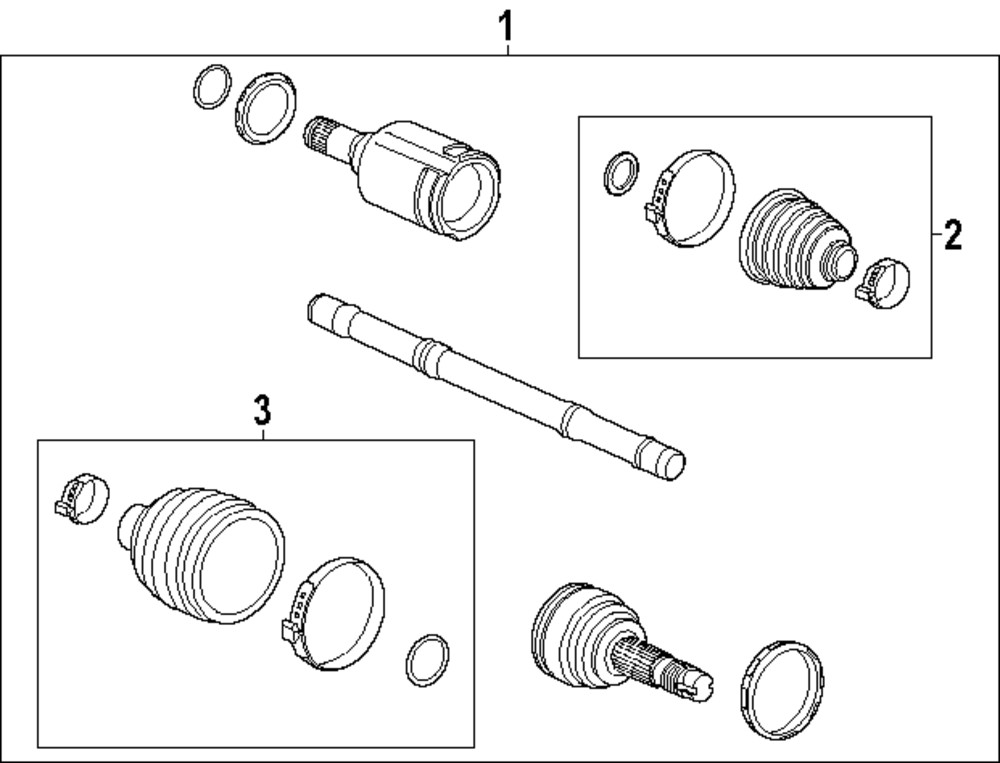2025 GM Cv Axle Assembly 60008754 | Courtesy Parts