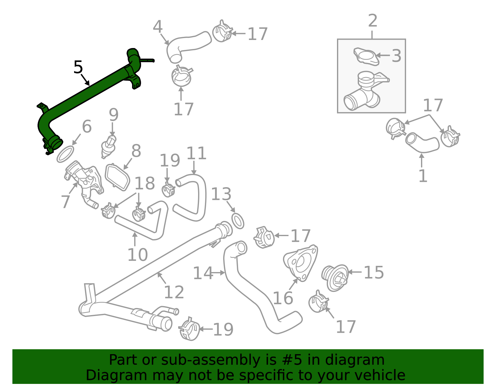 2009-2013 Suzuki Grand Vitara Inlet Pipe 17580-78K00 | Suzuki ...