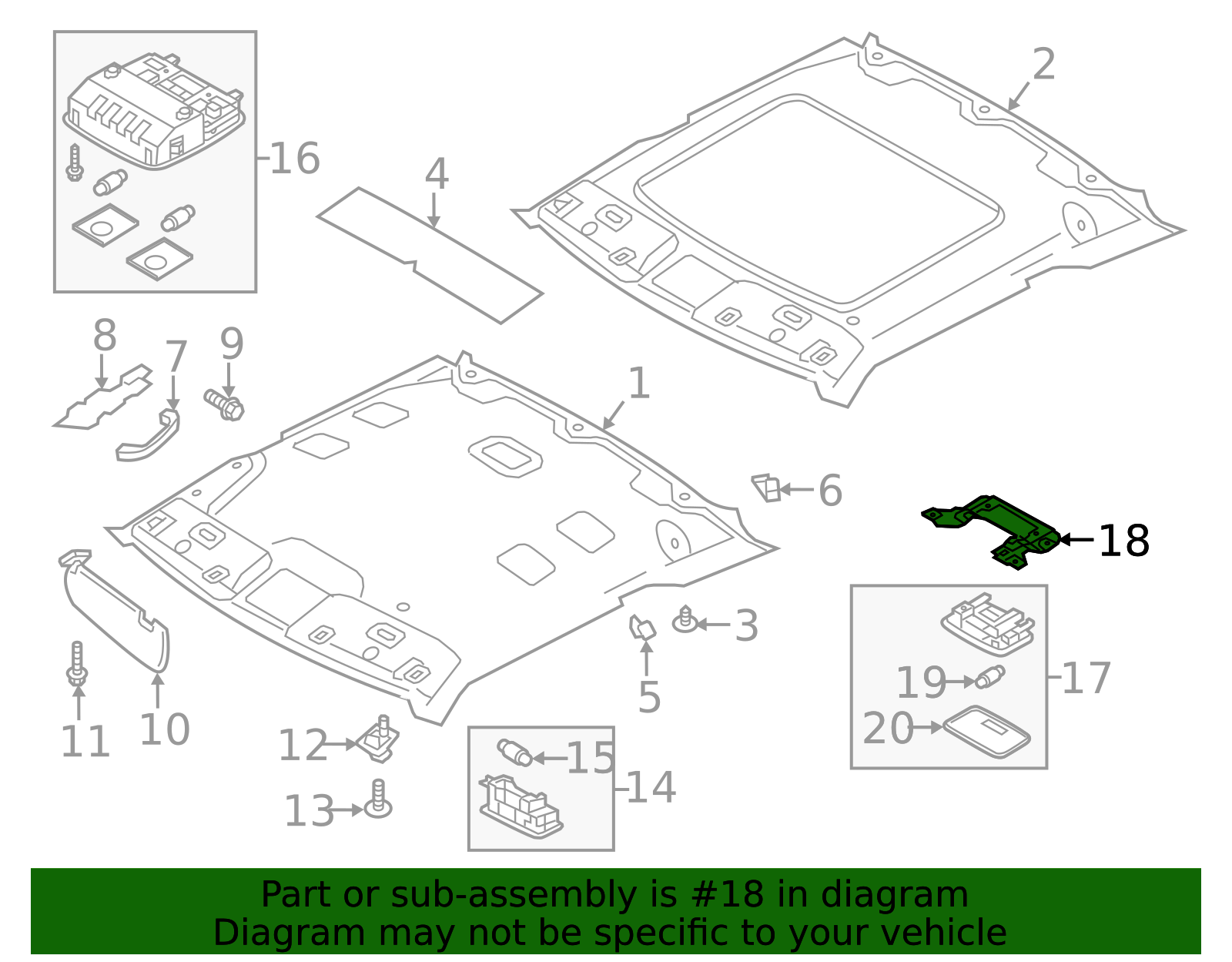 92810-2V000 - High-Quality Reading Light Bracket for 2012-2017 Hyundai ...