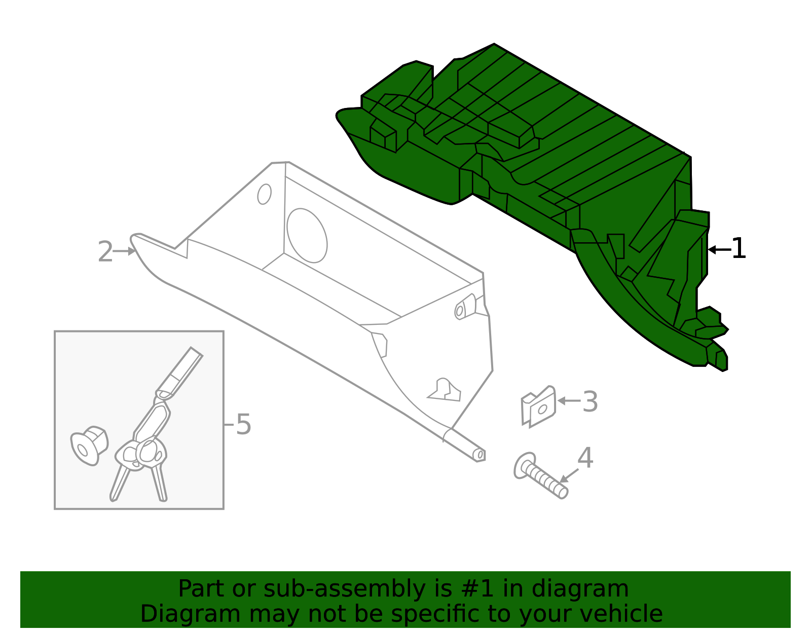 2013-2019 Hyundai Glove Box Frame 84540-2W000-NBC | QuirkParts