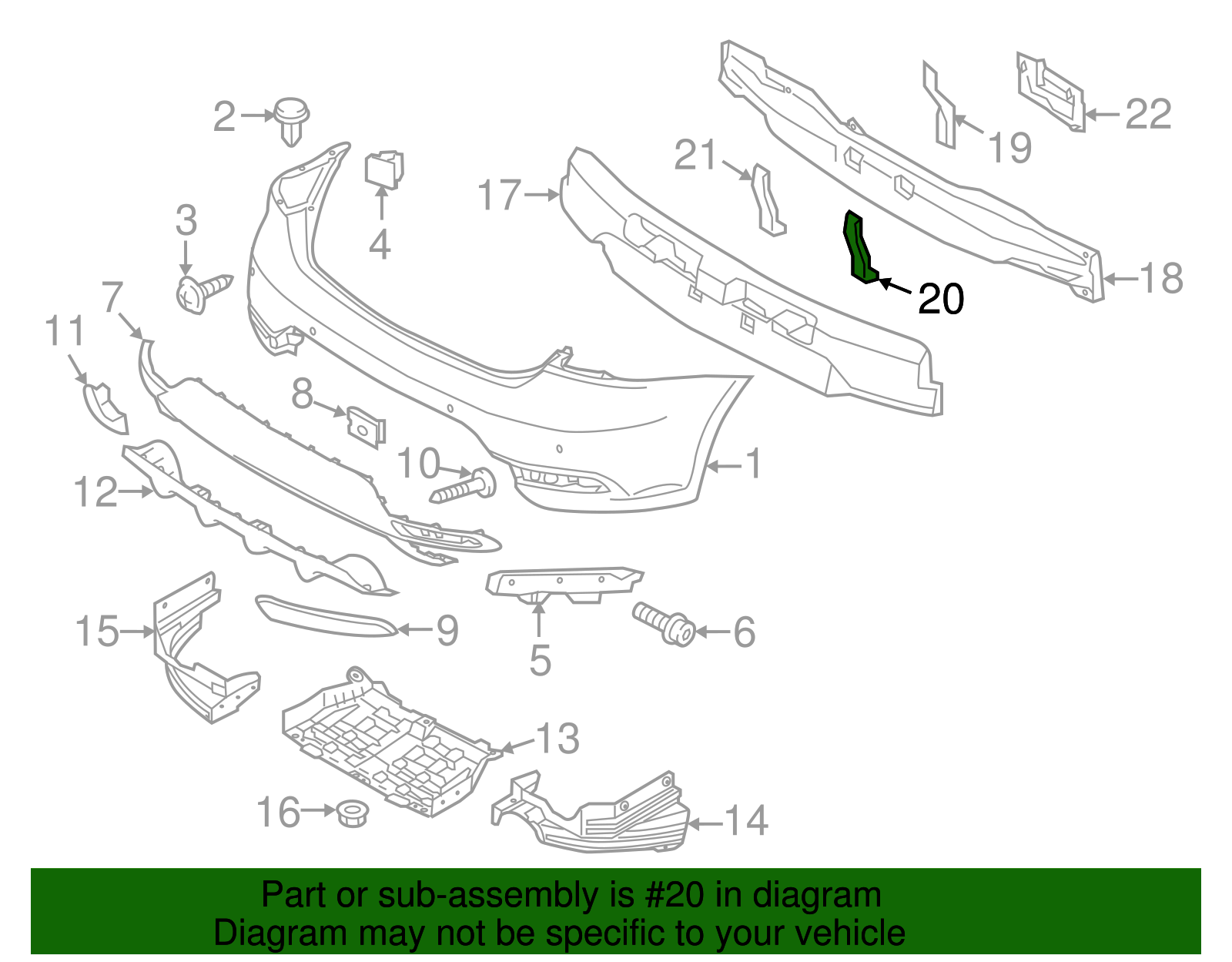 86636-A7210 - Impact Bar Lower Bracket - 2014-2016 Kia Forte Koup ...