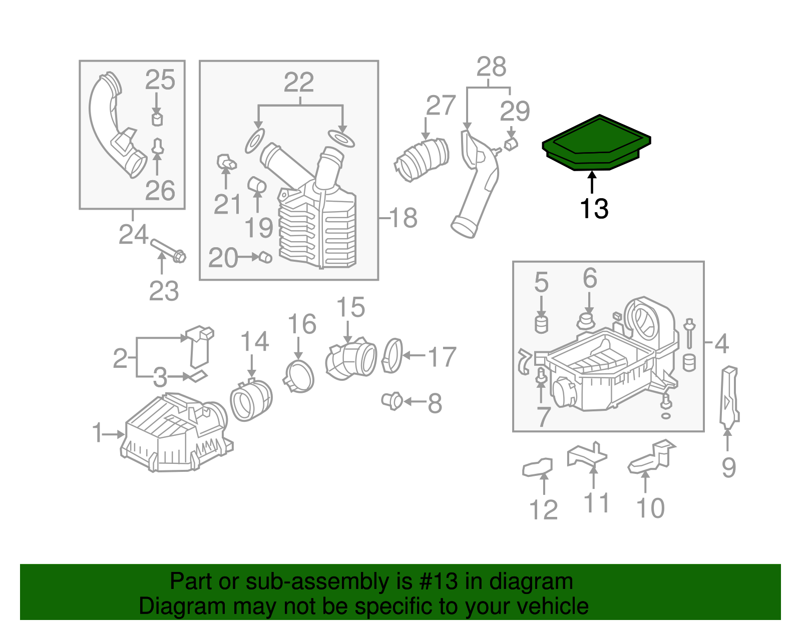 17220-RNA-A00 - Filter Element 2006-2011 Honda Civic | Honda Parts Online
