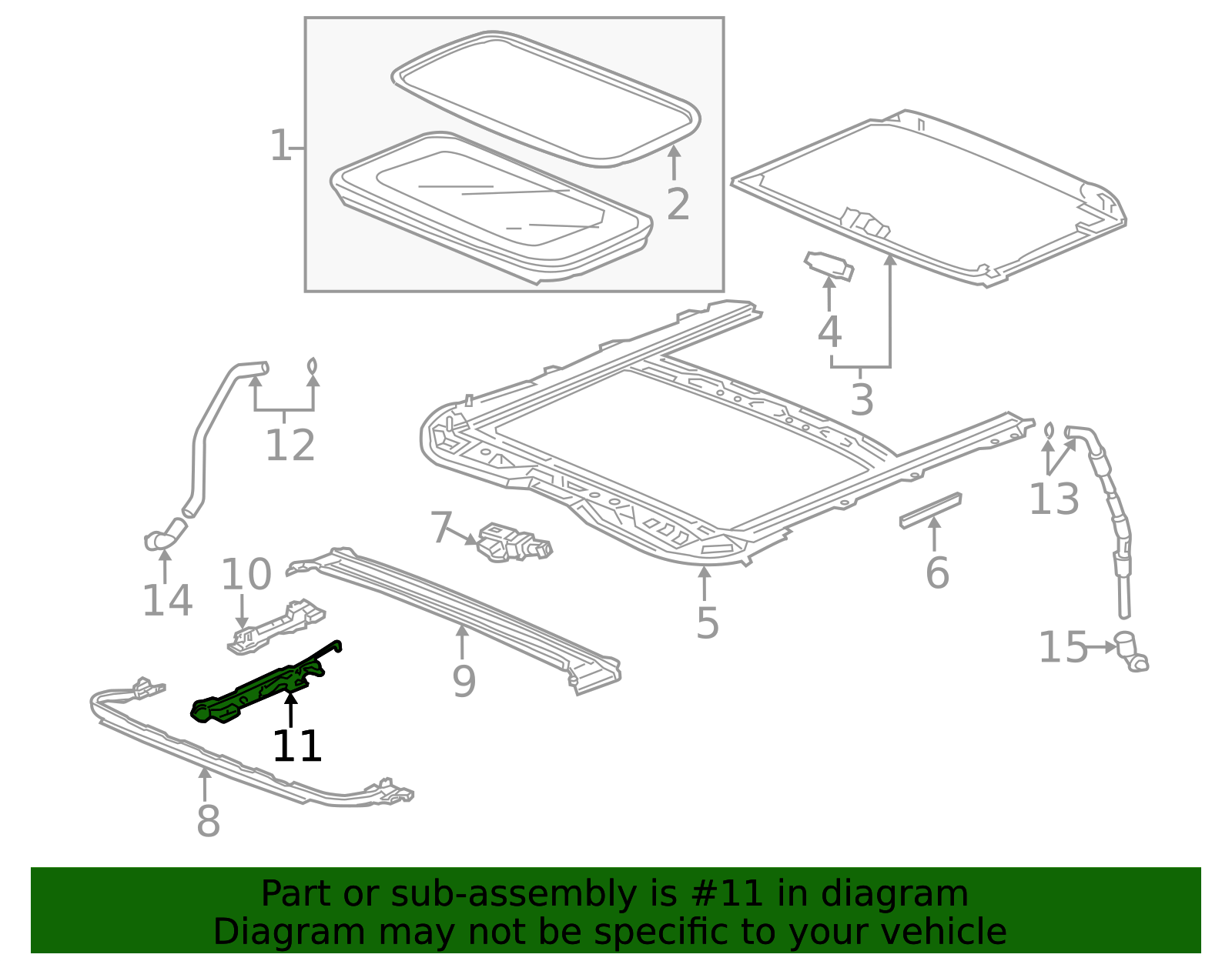 70300-T3L-A02 - High-Quality Sunroof Lifter for 2013-2017 Honda Accord ...